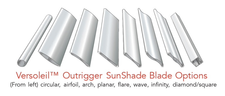 Versoleil® SunShade - Outrigger System - for Storefront